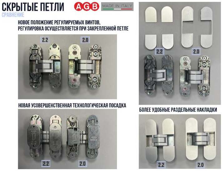 Петля скрытой установки ECLIPSE 2.0 E30200.03.34 (мат. хром) (4 накладки в комплекте) купить в ...
